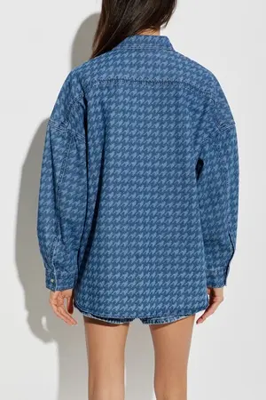 Perfect Moment Houndstooth Denim Shirt