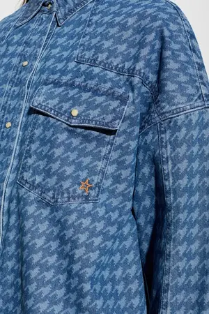 Perfect Moment Houndstooth Denim Shirt