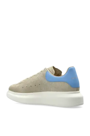 Alexander McQueen Suede Sneakers With Logo - Grey