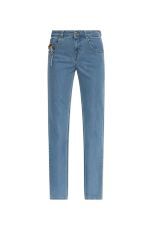 Versace Couture Contrast Stitching Jeans For Women