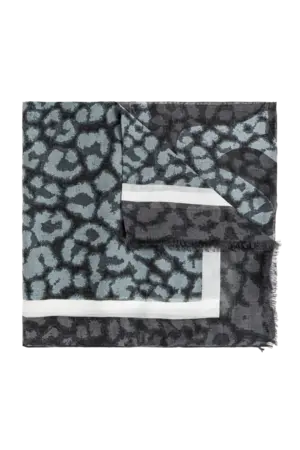 ALLSAINTS Patterned Scarf - Grey