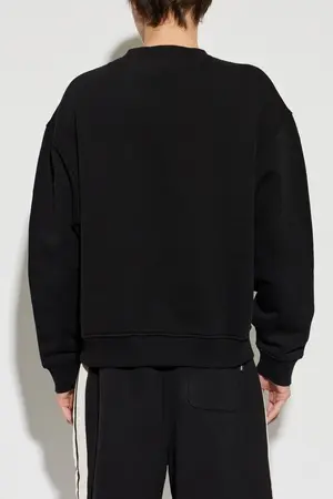Palm Angels Sweatshirt With Teddy Bear Motif - Black