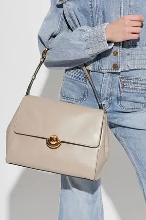 Furla Domus Medium Shoulder Bag - Grey