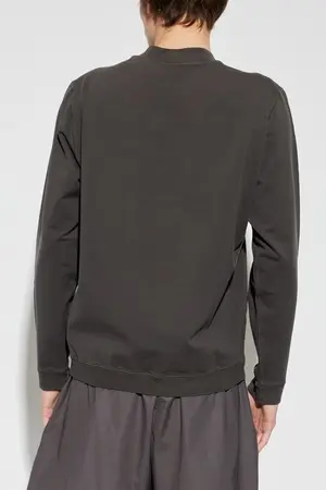 Stone Island Sweatshirt With Embroidered Logo - Grey