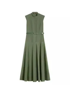 Max Mara Belted Sleeveless Dress