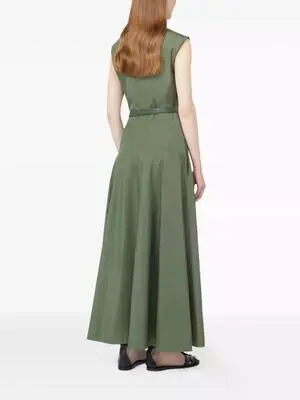 Max Mara Belted Sleeveless Dress
