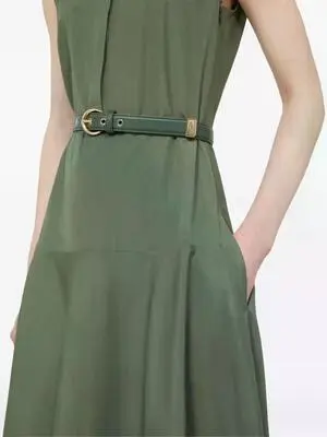 Max Mara Belted Sleeveless Dress