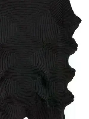 Issey Miyake Linkage Ribbed Jagged Skirt