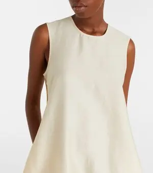 RÓHE Linen And Silk-blend Maxi Dress - Yellow
