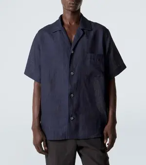 Brioni Linen Bowling Shirt