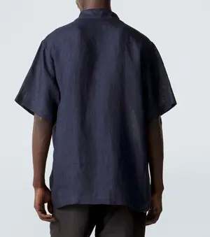 Brioni Linen Bowling Shirt