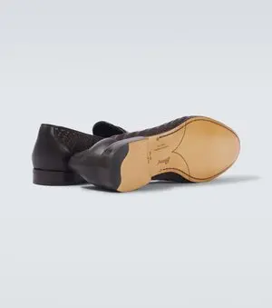 Brioni Appia Leather And Suede Loafers