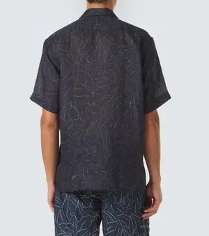 Brioni Printed Linen Shirt