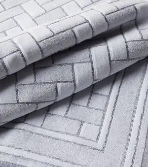 Brioni Logo Cotton Terry Beach Towel