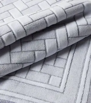 Brioni Logo Cotton Terry Beach Towel