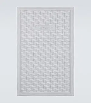 Brioni Logo Cotton Terry Beach Towel