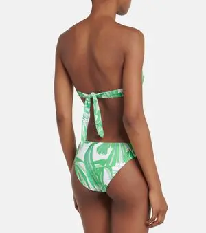 Melissa Odabash Printed Bikini Top - Green