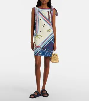JIMMY CHOO Fayence Raffia-effect Sandals - Blue
