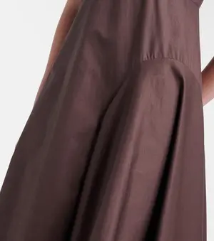 ALEMAIS Alémais Puff-sleeve Cotton Maxi Dress