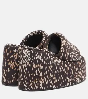 Attico Mochi Leopard-print Platform Sandals