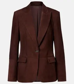 BRUNELLO CUCINELLI Monili Suede Blazer