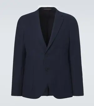 SLOWEAR Cotton Blazer - Blue