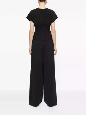 NISSA Short-sleeve Notched Neck Top With Draped Front