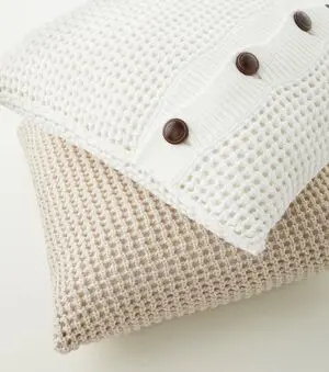 Brunello Cucinelli Cotton-blend Cushion - White