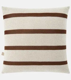 Brunello Cucinelli Striped Cotton Cushion