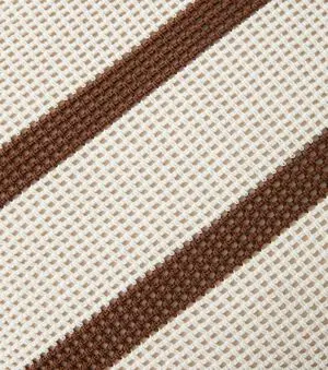 Brunello Cucinelli Striped Cotton Cushion