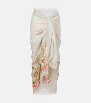 Zimmermann Como Printed Cotton Beach Cover-up - Multicoloured