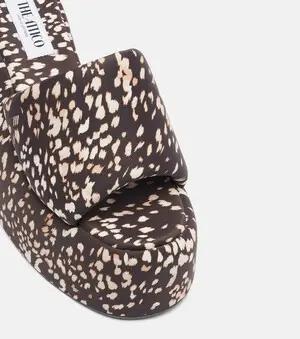 Attico Mochi Leopard-print Platform Sandals