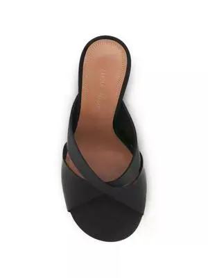 Amina Muaddi Salma Rounded Open-toe Sculpted Sandals