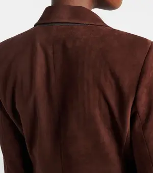 Brunello Cucinelli Monili Suede Blazer