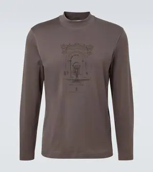 Brunello Cucinelli Printed Cotton Jersey T-shirt