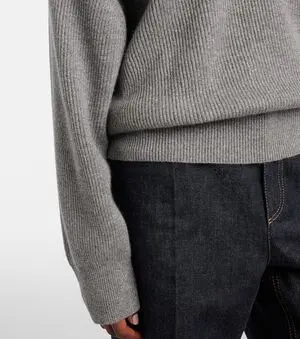 Brunello Cucinelli Ribbed-knit Cashmere-blend Sweater
