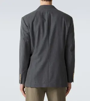 Brunello Cucinelli Wool, Cotton, And Silk Blazer