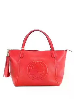 Gucci Soho Convertible Top Handle Satchel - Red