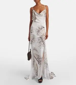 Blumarine Floral Maxi Dress