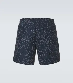 Brioni Printed Swim Trunks - Blue