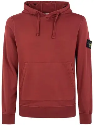 Stone Island Hoodie Sweatshirt - Red
