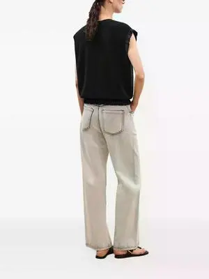 LESS Layered Knit Vest - Black