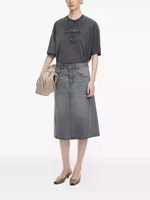 JNBY Denim Midi Skirt - Grey
