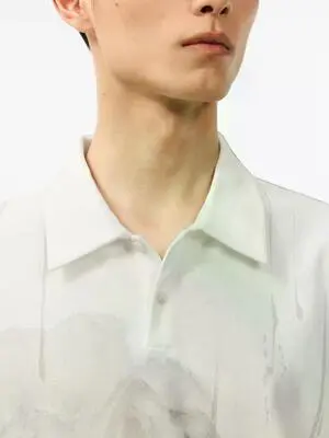 CROQUIS Graphic-print Polo Shirt - White