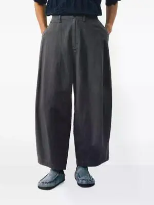 CROQUIS Tapered Trousers With Drawstring