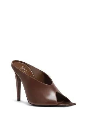 GIUSEPPE ZANOTTI Leather Sabot Sandals