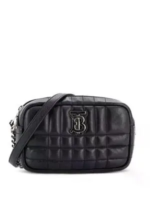 Burberry Lola Camera Bag Quilted Leather Mini Crossbody Bag