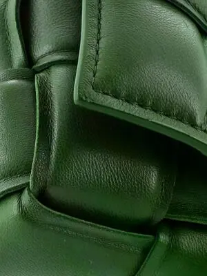 Bottega Veneta Cassette Padded Maxi Intrecciato Small Crossbody Bag - Green
