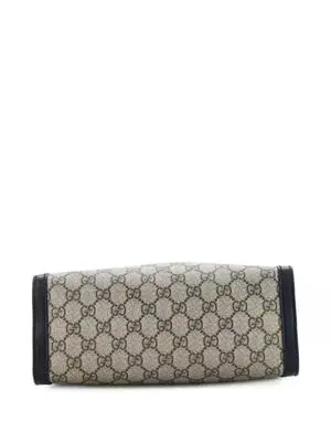Gucci Padlock Chain Tote Gg Coated Canvas Small - Black