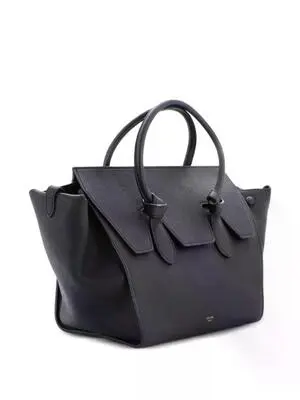 Celine Tie Knot Grainy Leather Mini Tote Bag - Black